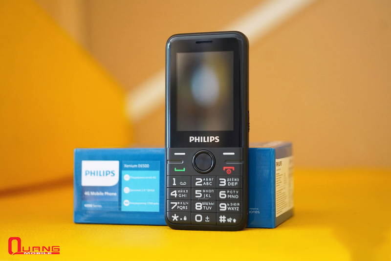 Đánh giá Philips E6500 4G VoLTE: Pin 600h, Danh bạ không lưu giới hạn, Ghi âm cuộc gọi.